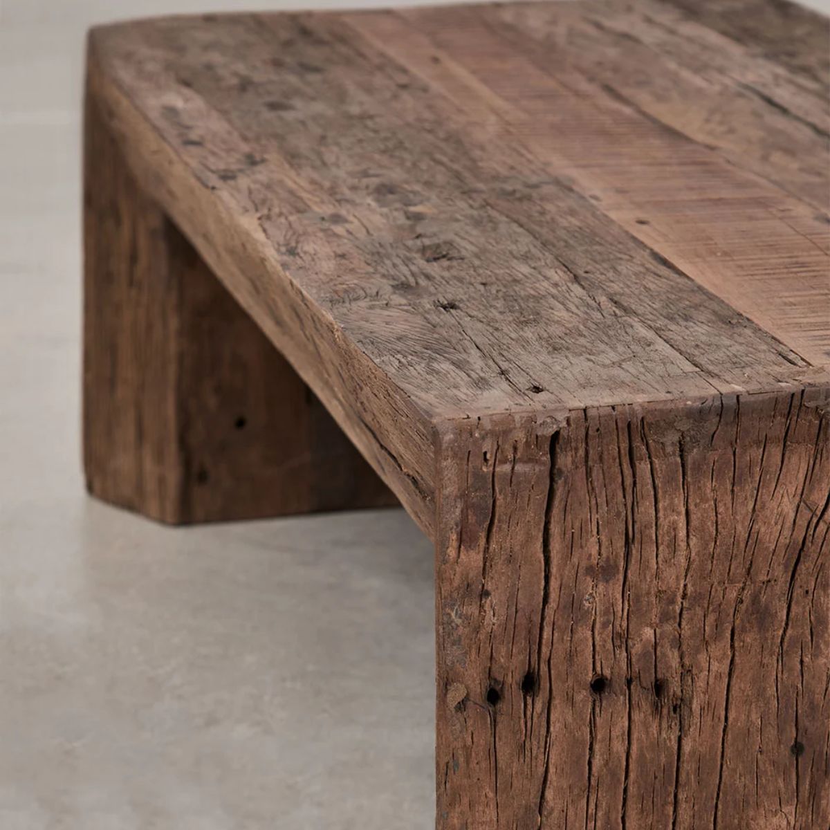 Table basse rectangulaire SKLUM Juvira 120x60 cm en bois recyclé ...