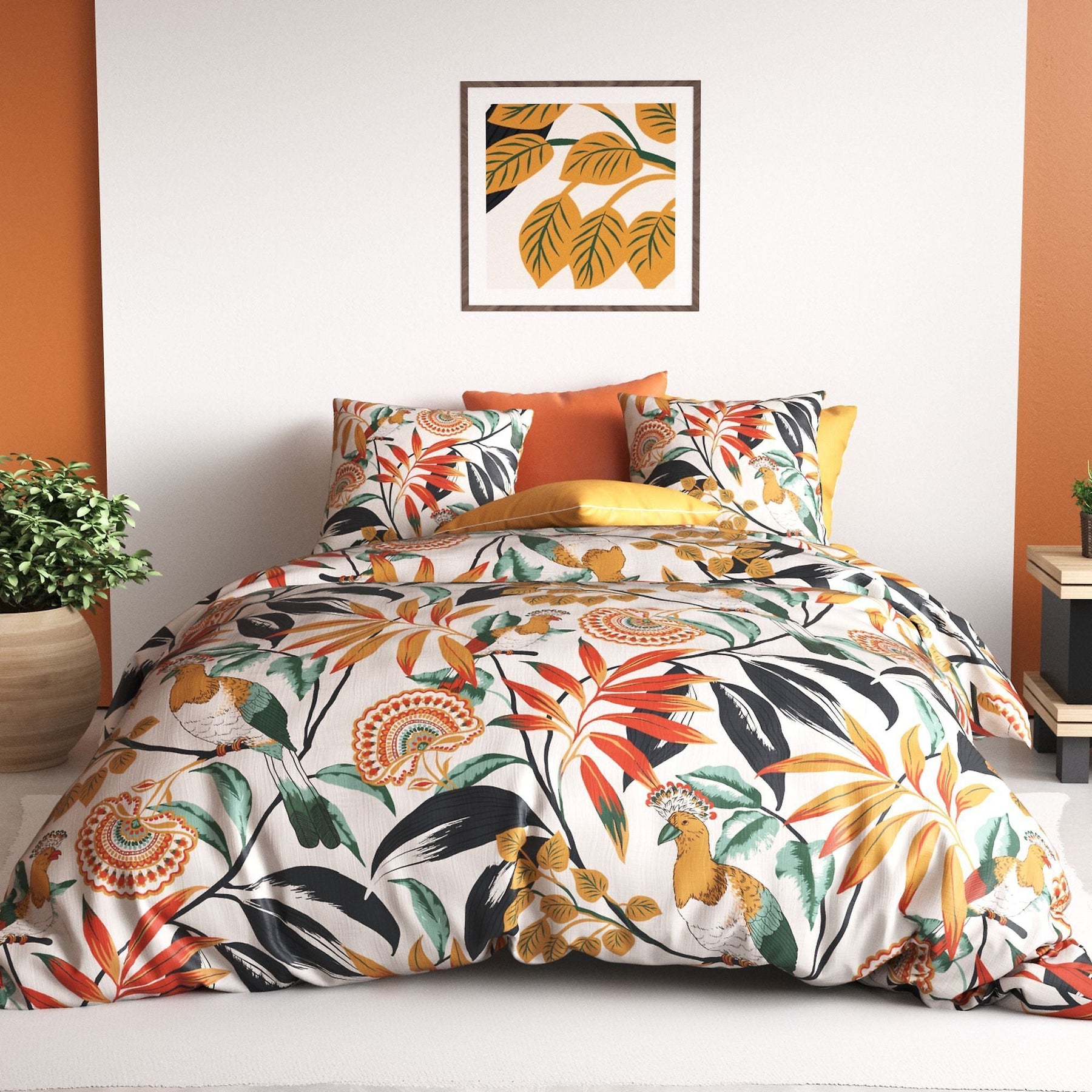 Parure de lit 100% coton 57 fils NINON – Bonne manière