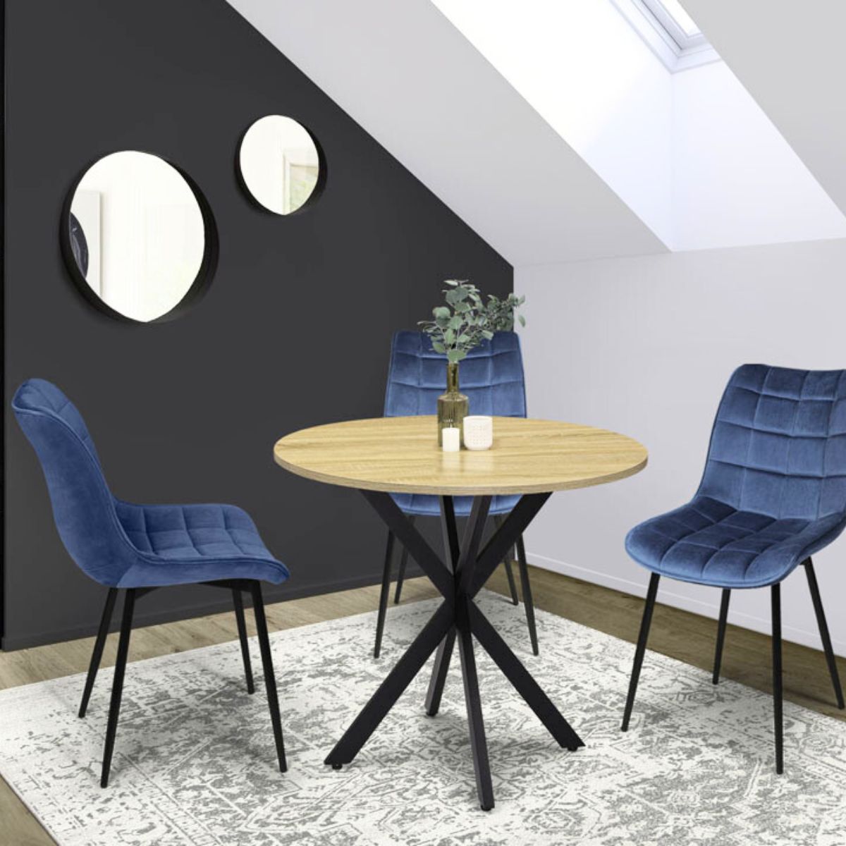 Table repas ronde Soline 80cm – Bonne manière