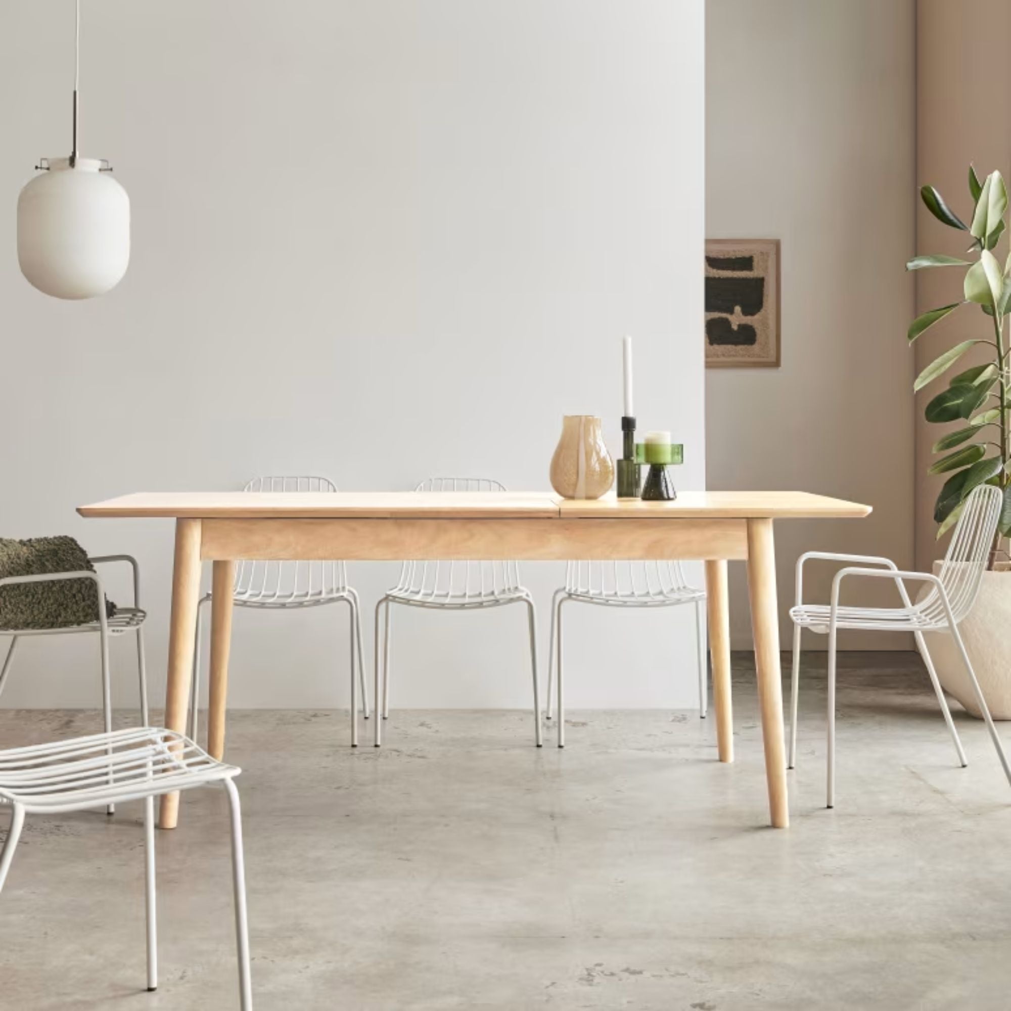 Table extensible TIKAMOON en manguier massif 4-6 pers Cloé – Bonne manière